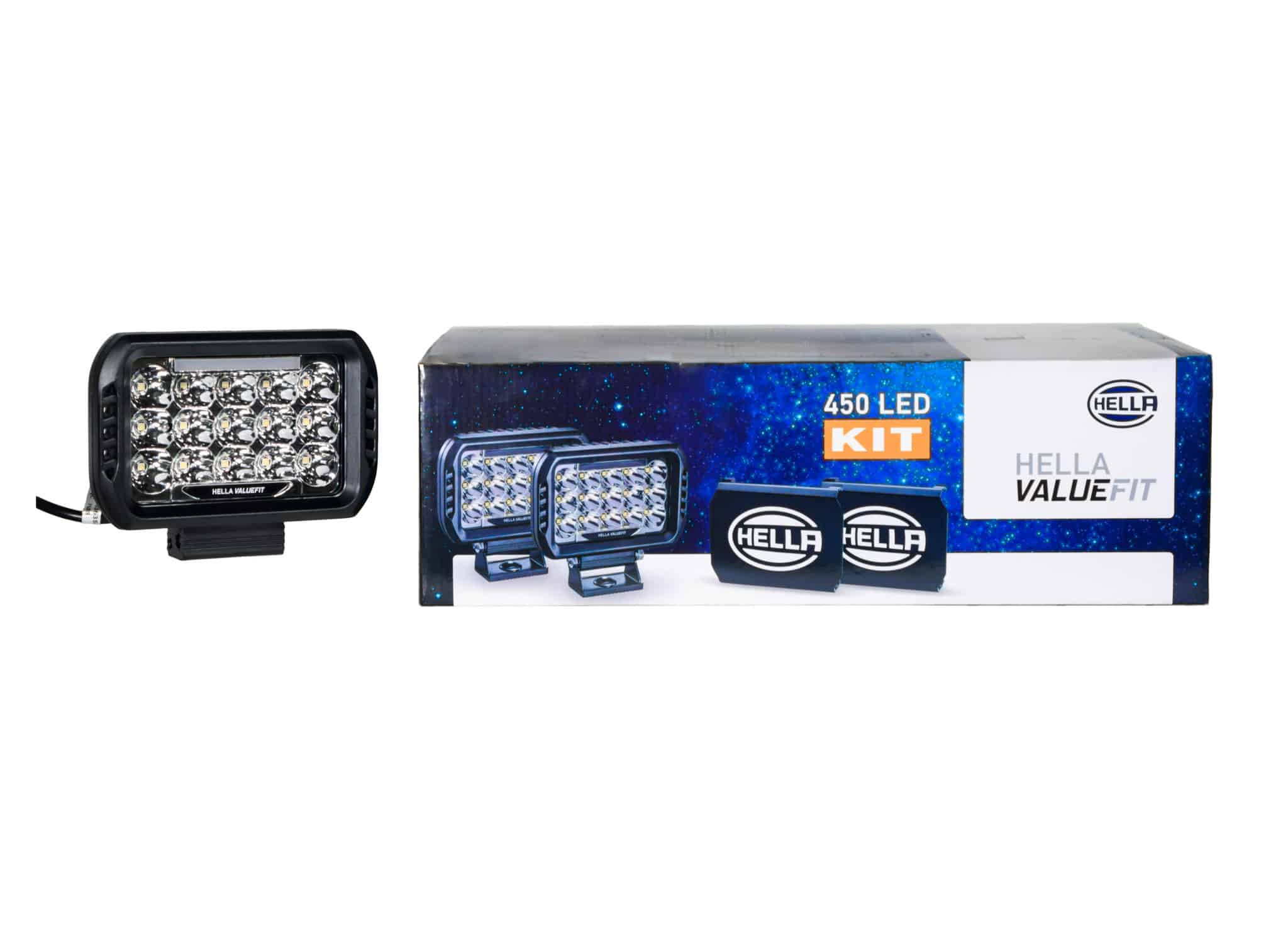 Hella Valuefit 450 LED Kit ECE Approved (2 Spotlights with wiring ...