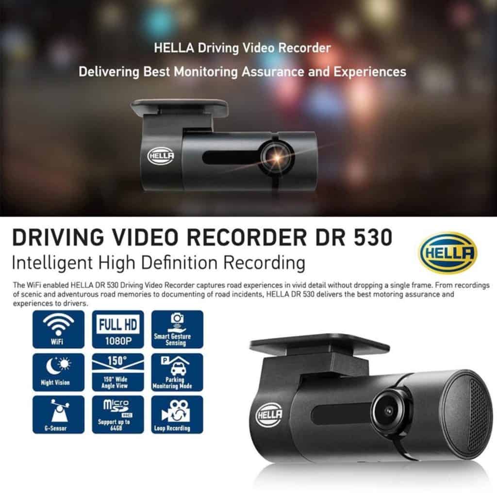 Hella Driving Video Recorder With GPS Module DR530 - Autolume Plus