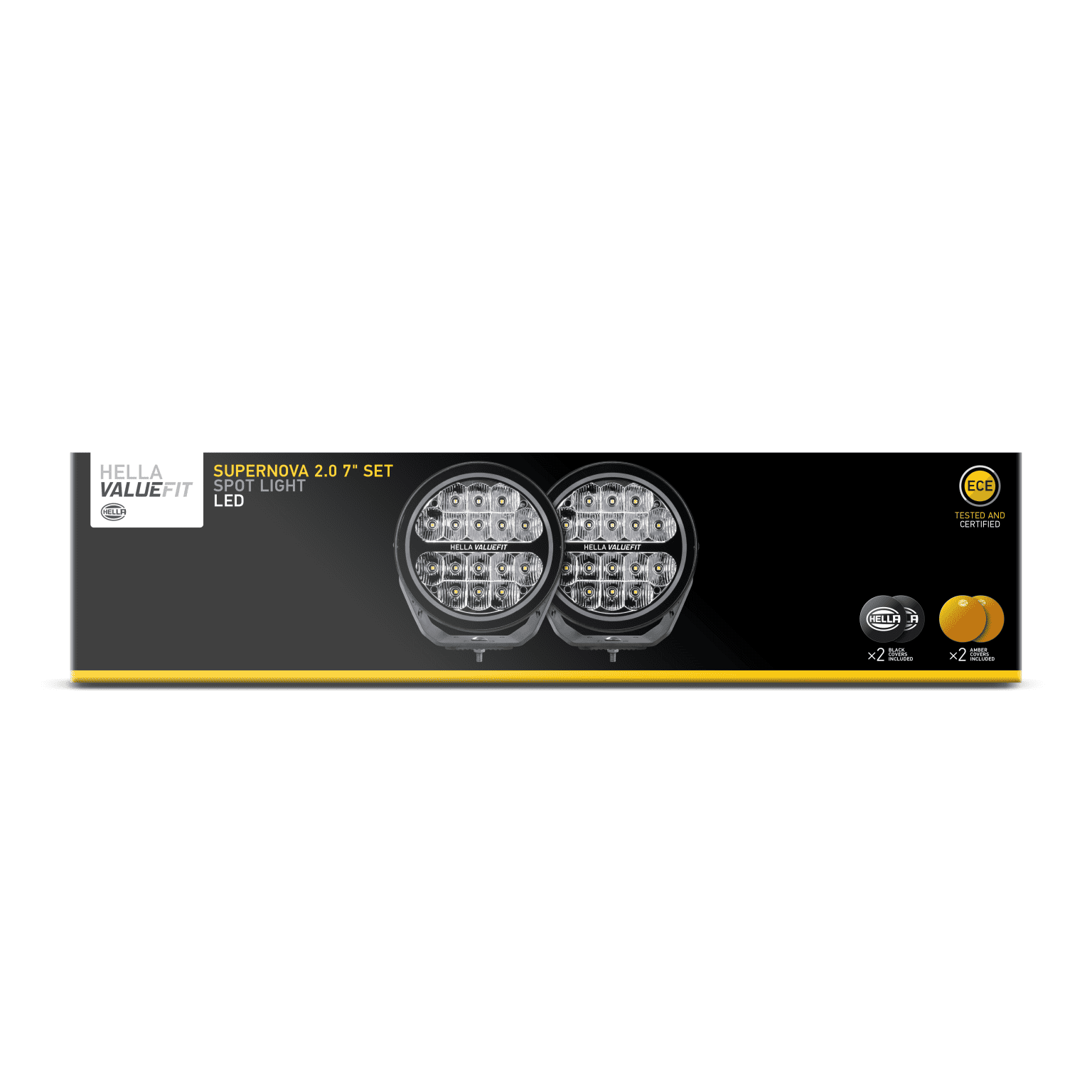 Hella ValueFit Supernova 2.0 7'' LED Spot Light Kit - Autolume Plus